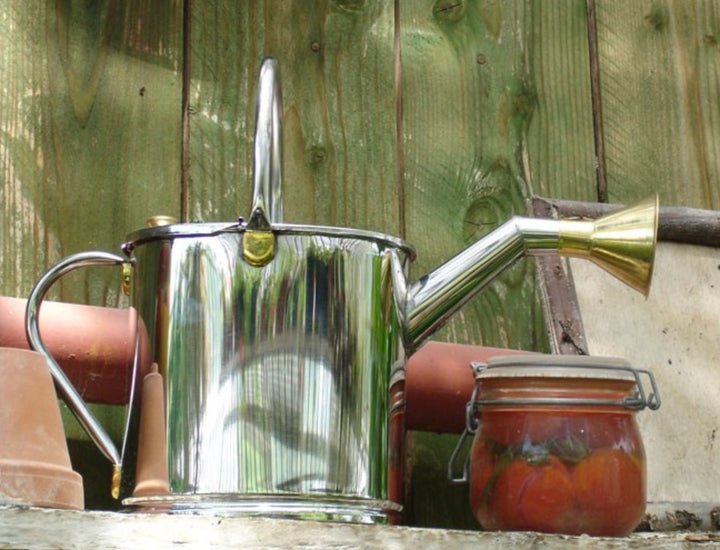 Vintage style stainless steel watering can 2L or 4L – Le Prince Jardinier